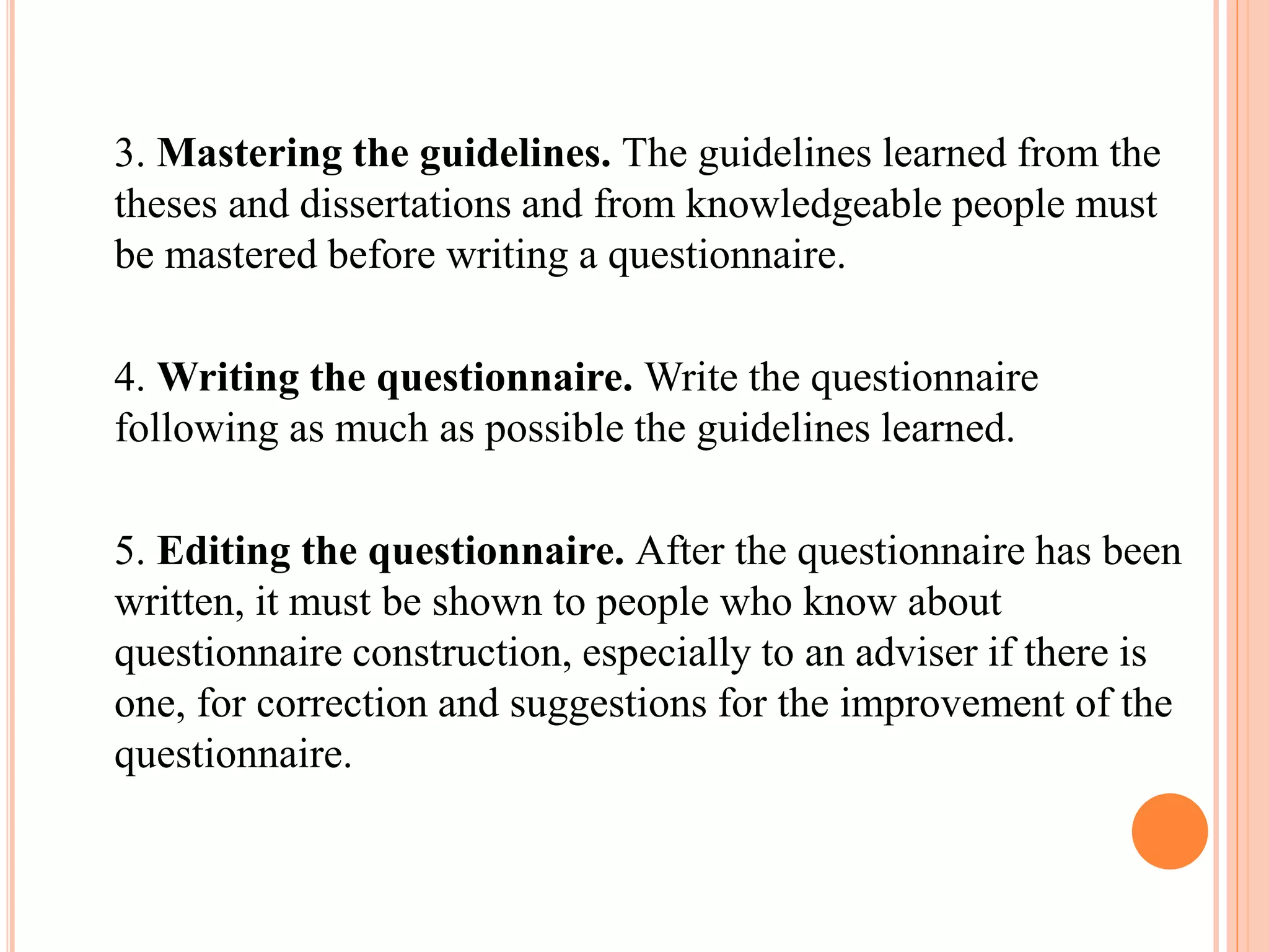 Preparation of questionnaire | PDF