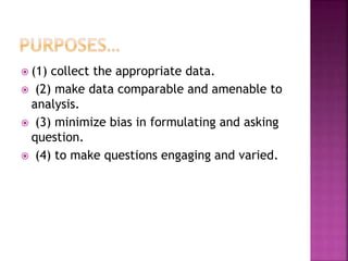 Preparation of questionnaires | PPTX