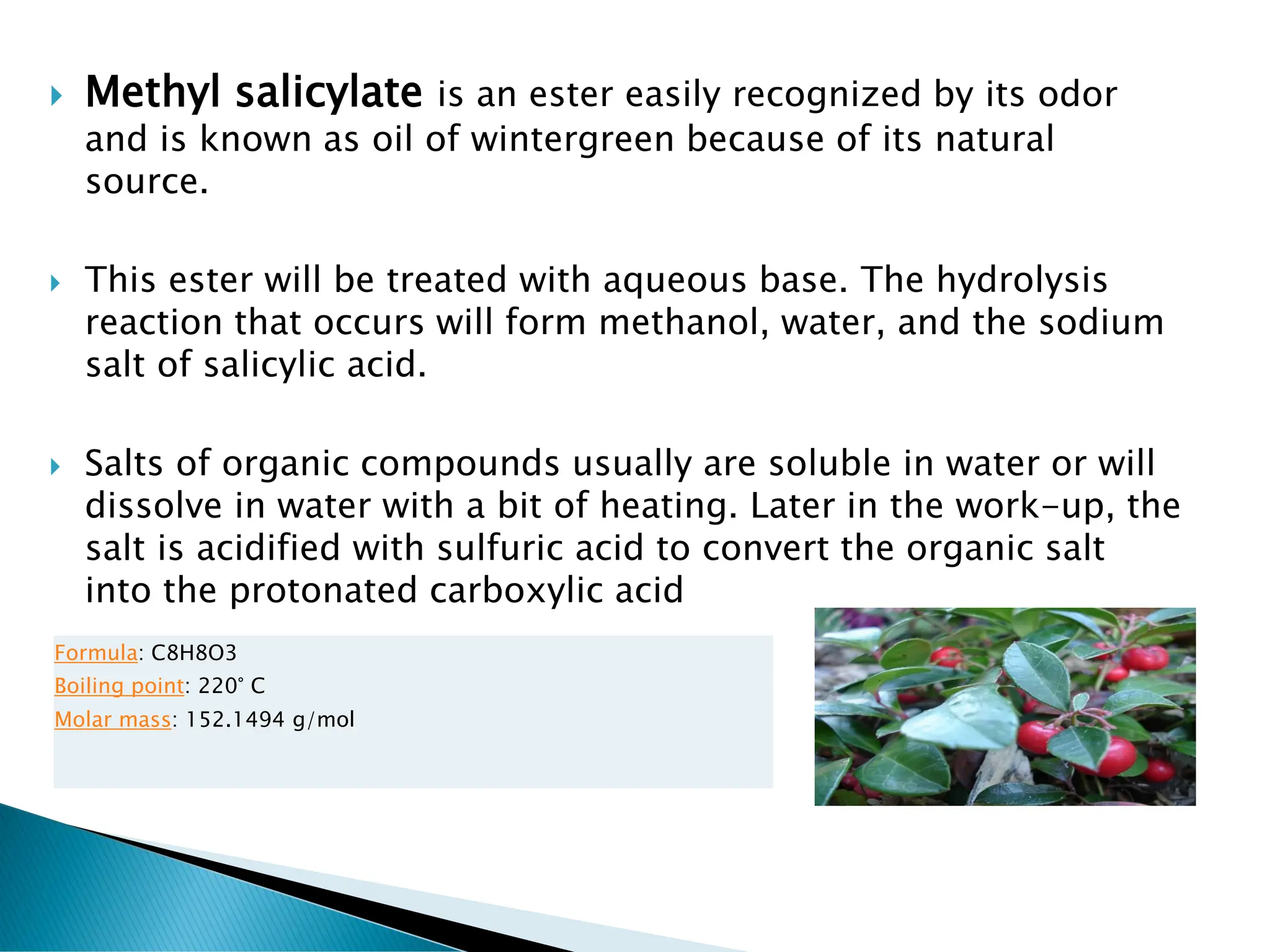 Preparation of Salicylic Acid By Hydrolysis of Methyl Salicylate .pdf