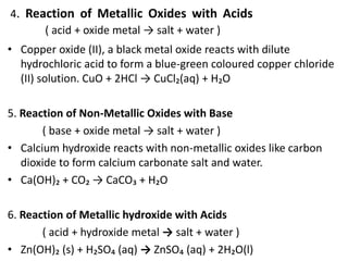 Chemistry Subject about Preparation of Salt 10th Grade | PPTX
