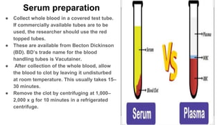 Preparation of serum and plasma .pptx