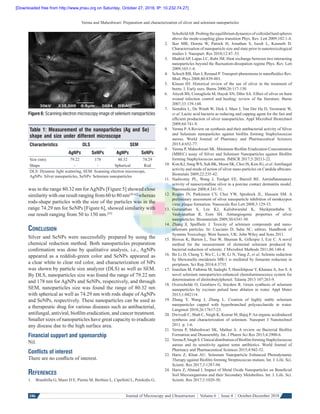Preparation of sliver and selenium n ps and its characterization by dls ...