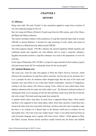 A Report on Preparation of soap | PDF