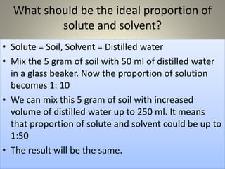 Preparation of soil sample part i | PPTX