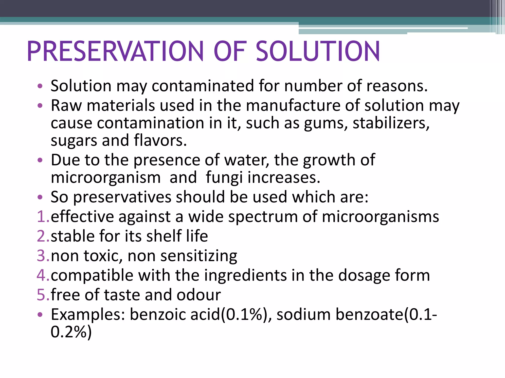 Preparation of solution | PPTX