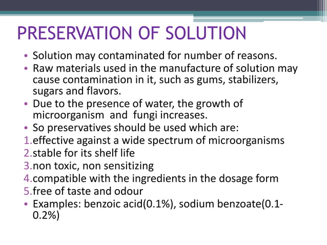 Preparation of solution | PPTX