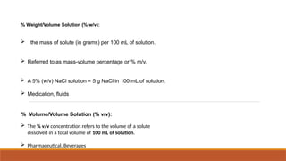 preparation of solution by Muhammad zahid MPhil HEJ | PPTX