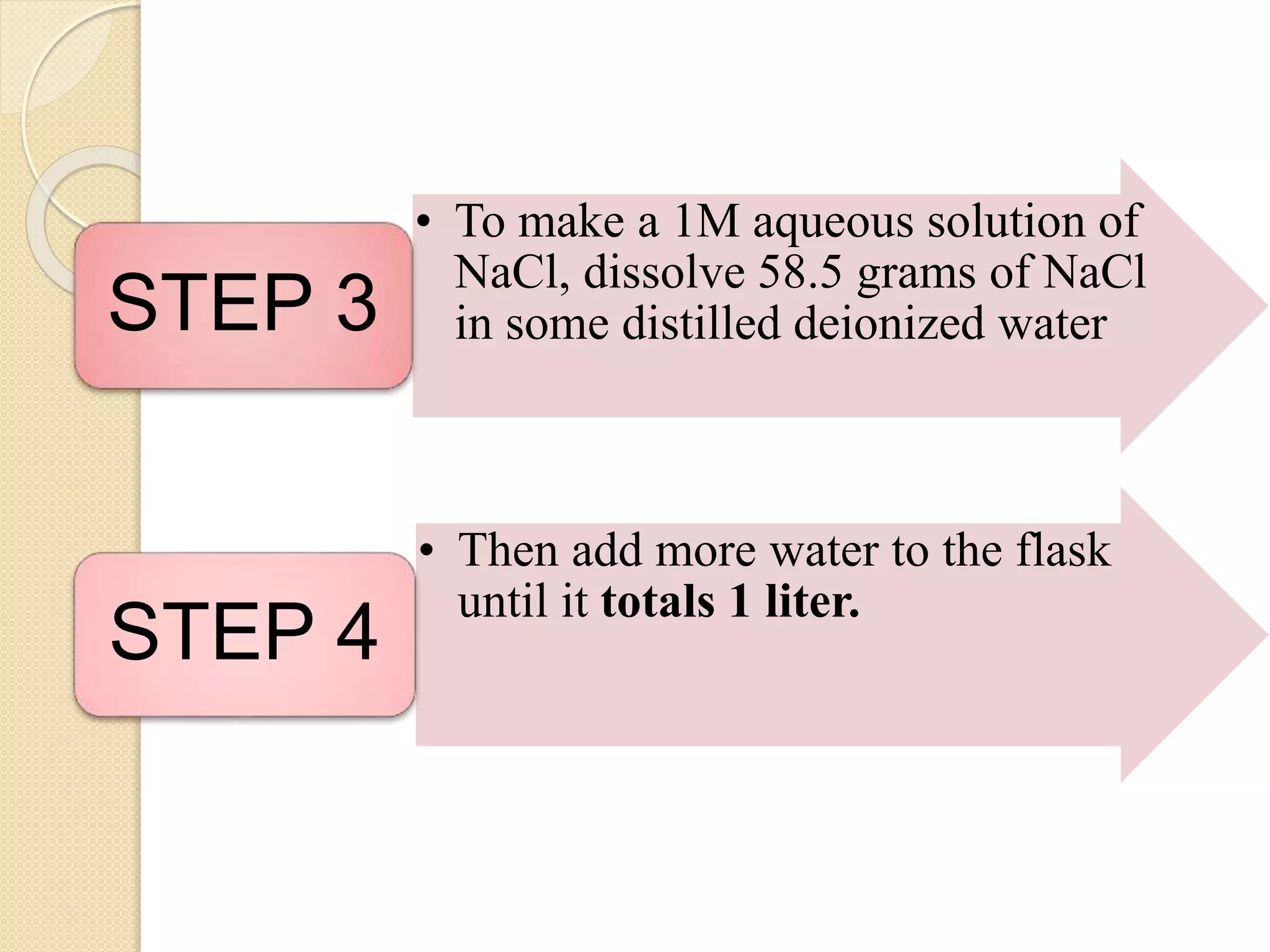 chemistry : Preparation of solution | PPTX