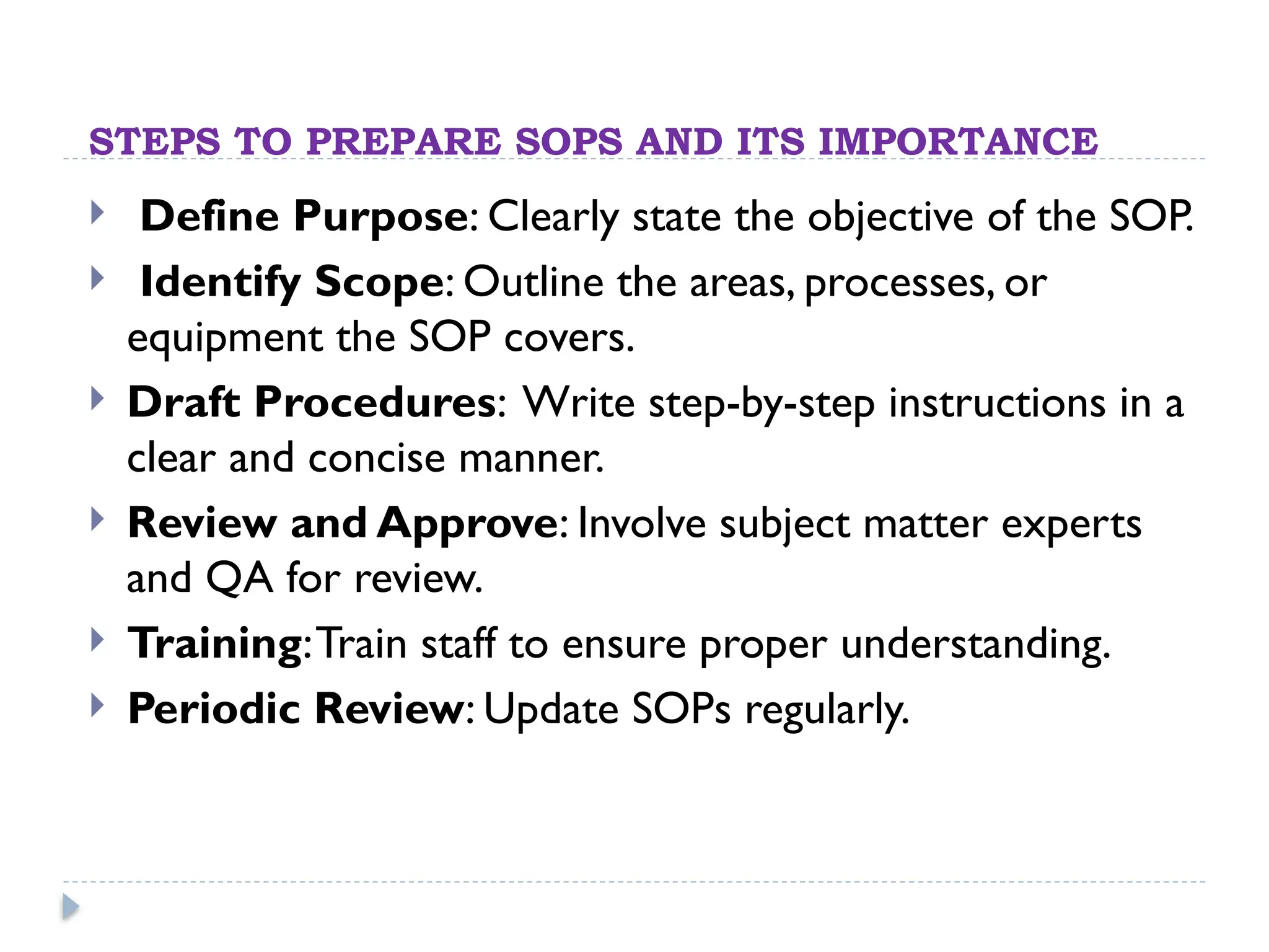 Preparation of SOPs and Analytical reports.pptx