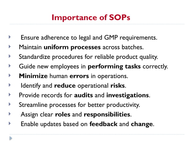 Preparation of SOPs and Analytical reports.pptx