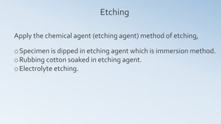 Preparation of specimen for microscopic view | PPTX