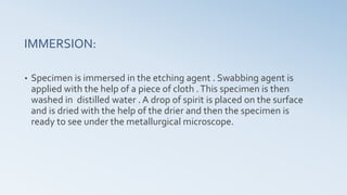 Preparation of specimen for microscopic view | PPTX