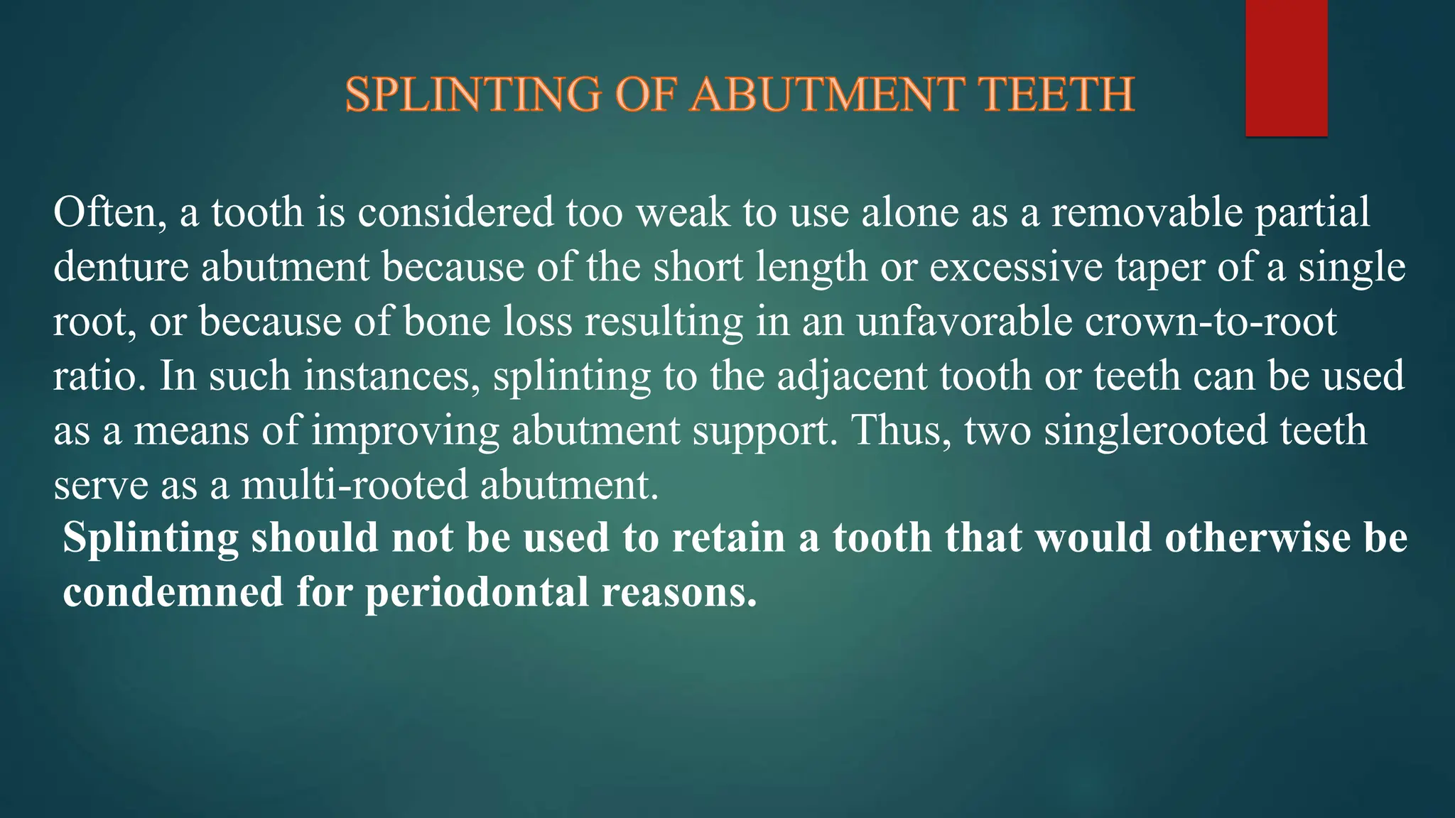 Preparation of the abutment teeth dd.pptx
