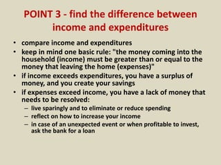 Preparation of the family budget | PPTX