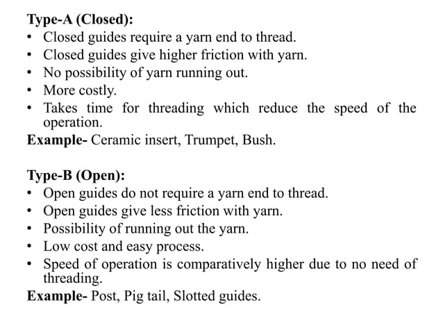 Preparation of weaving | PPTX