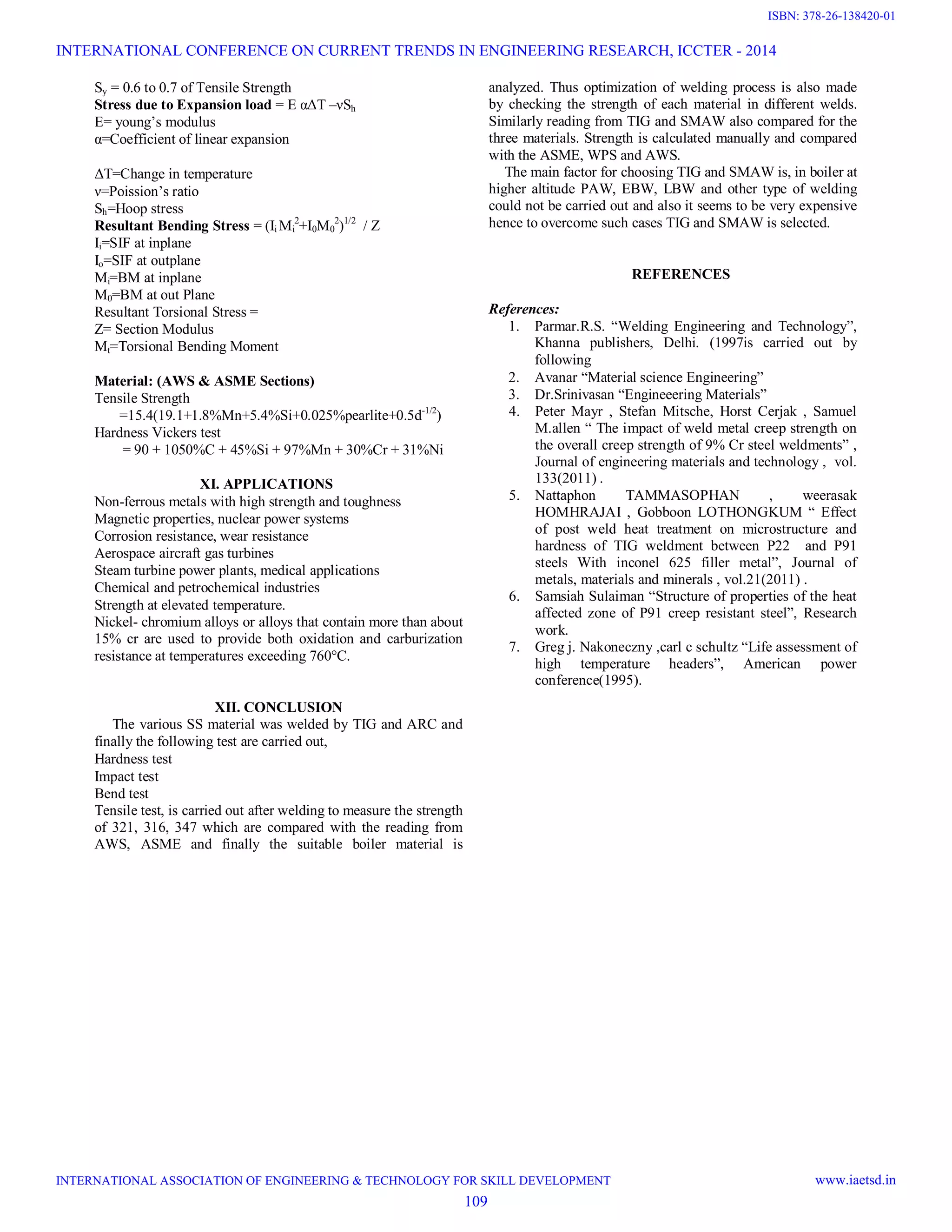 Preparation of wps for stainless steel | PDF