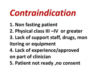 Preparation patient for conscious sedation | PPTX