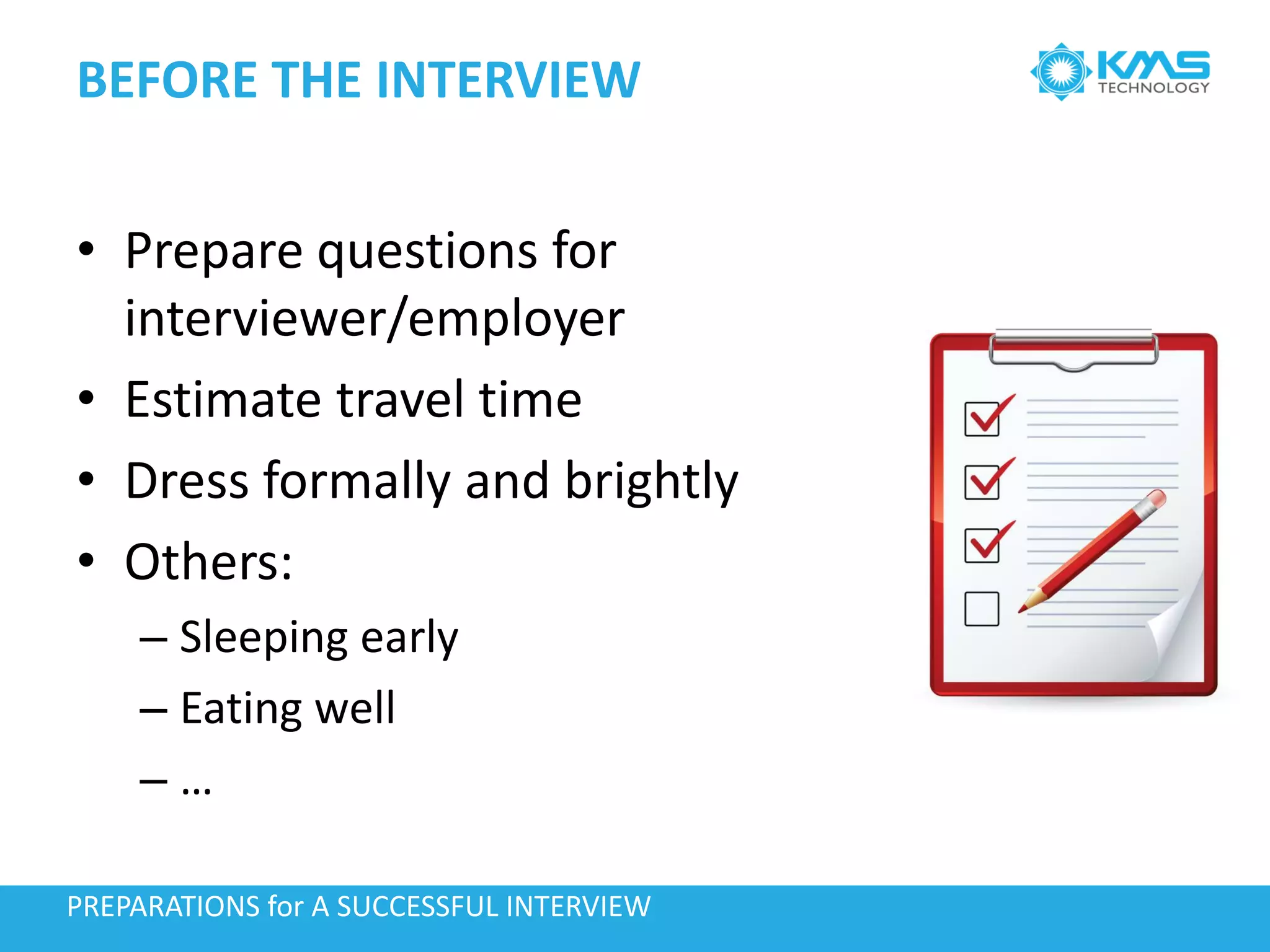 Preparations For A Successful Interview | PDF