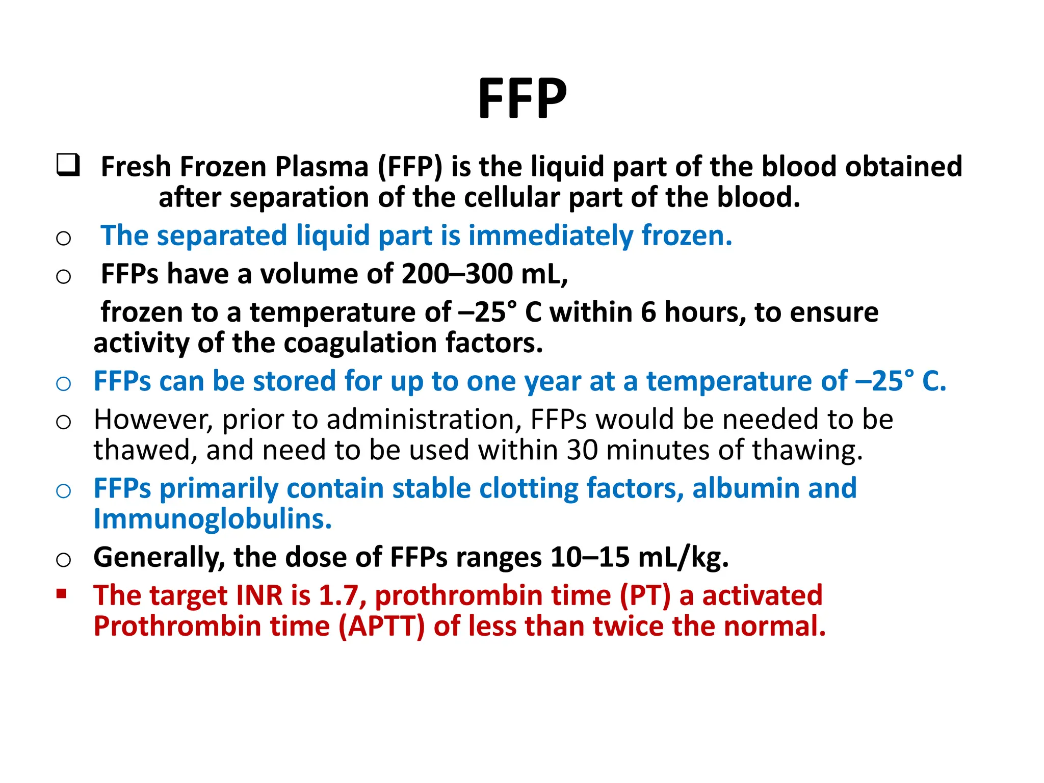 Preparations of Blood component, for use. | PPTX