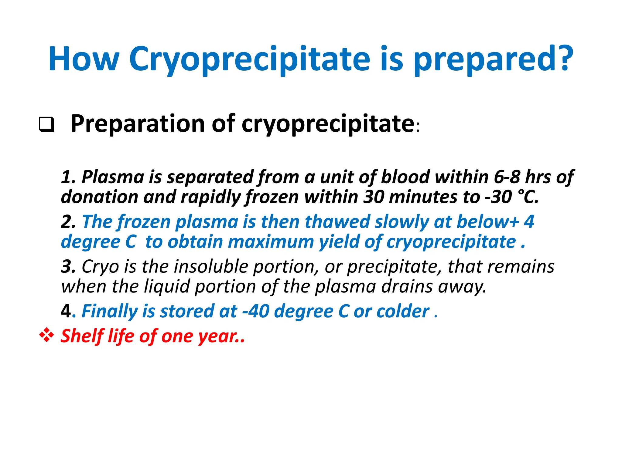 Preparations of Blood component, for use. | PPTX