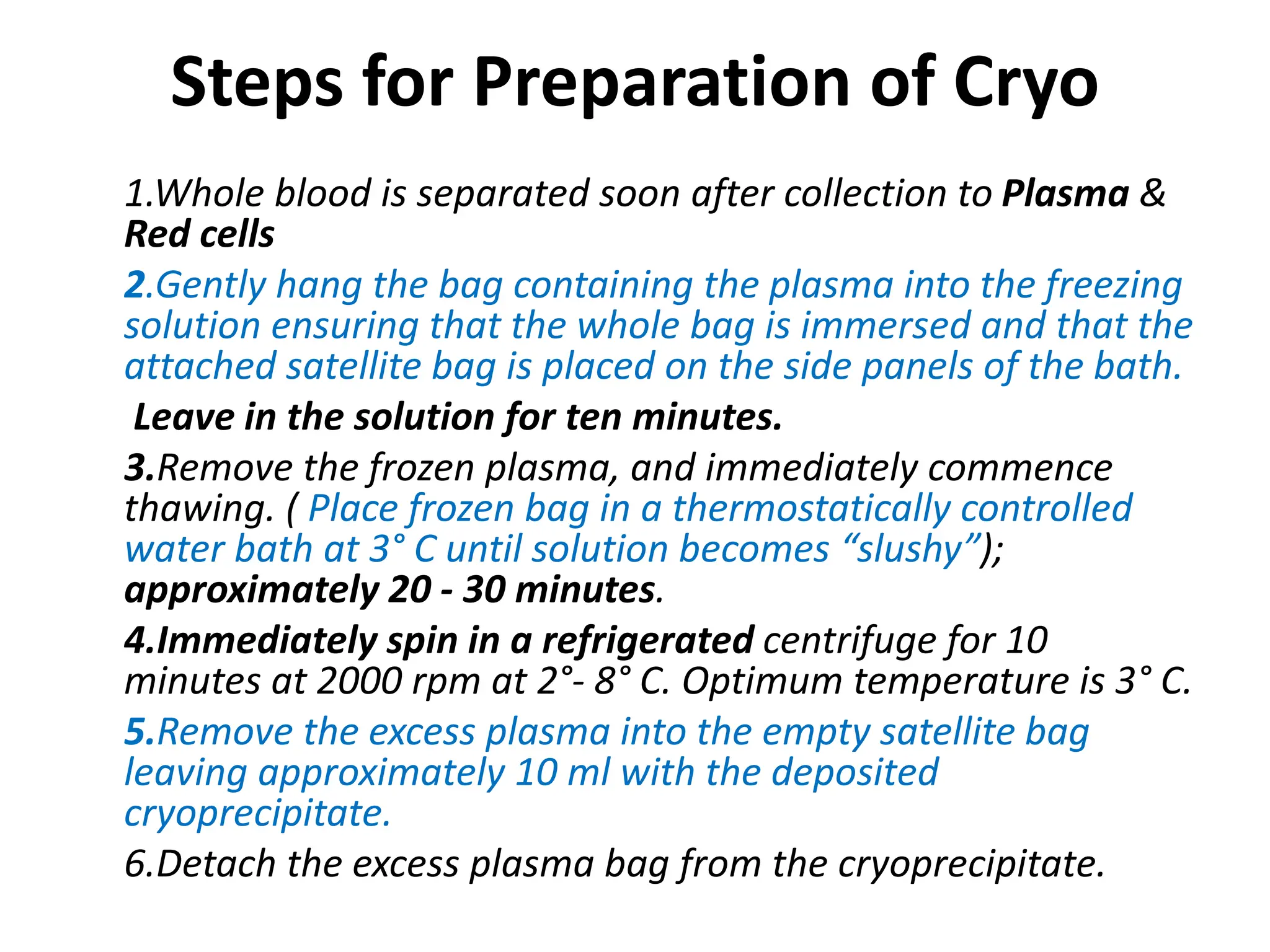 Preparations of Blood component, for use. | PPTX