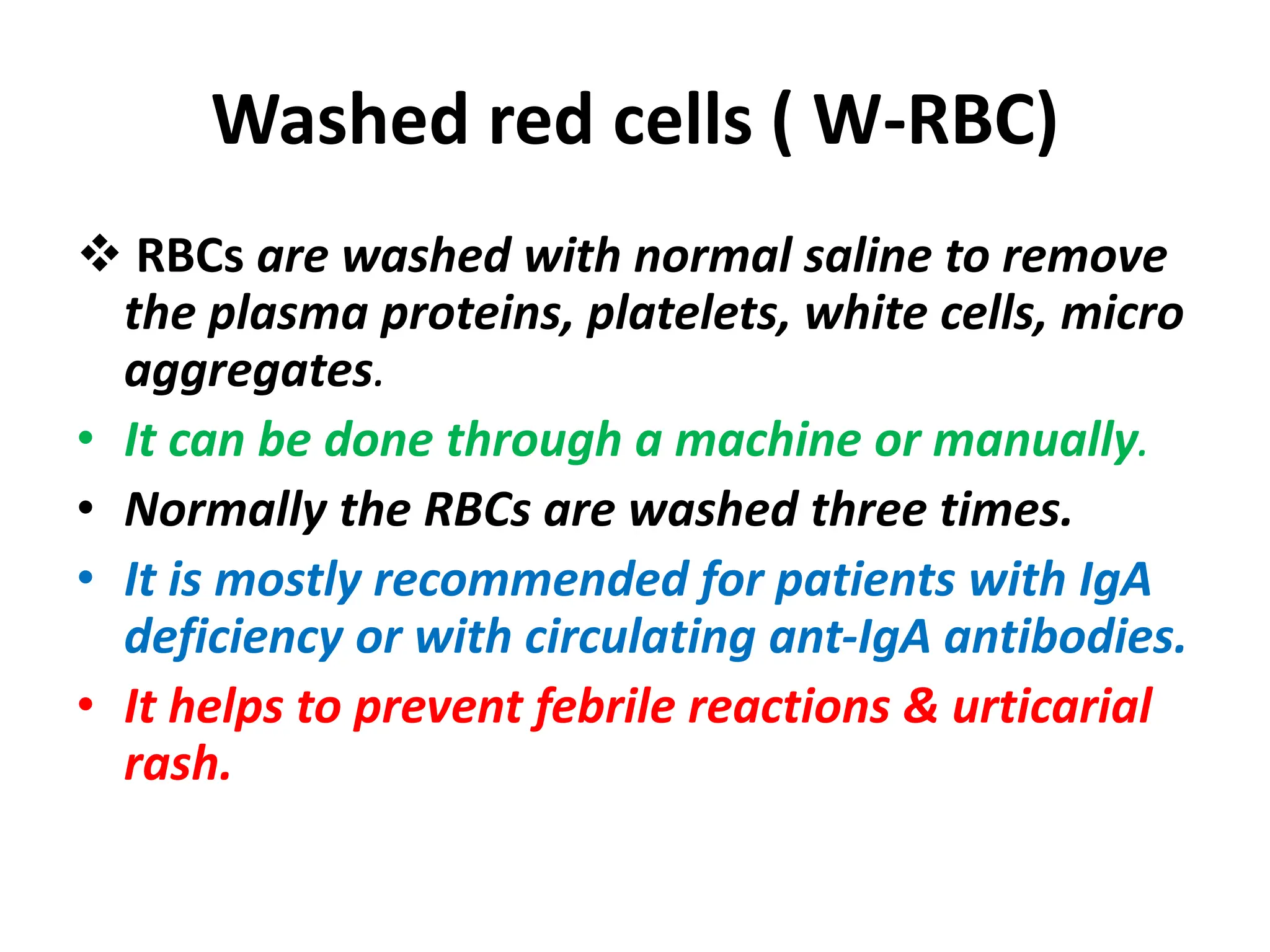 Preparations of Blood component, for use. | PPTX