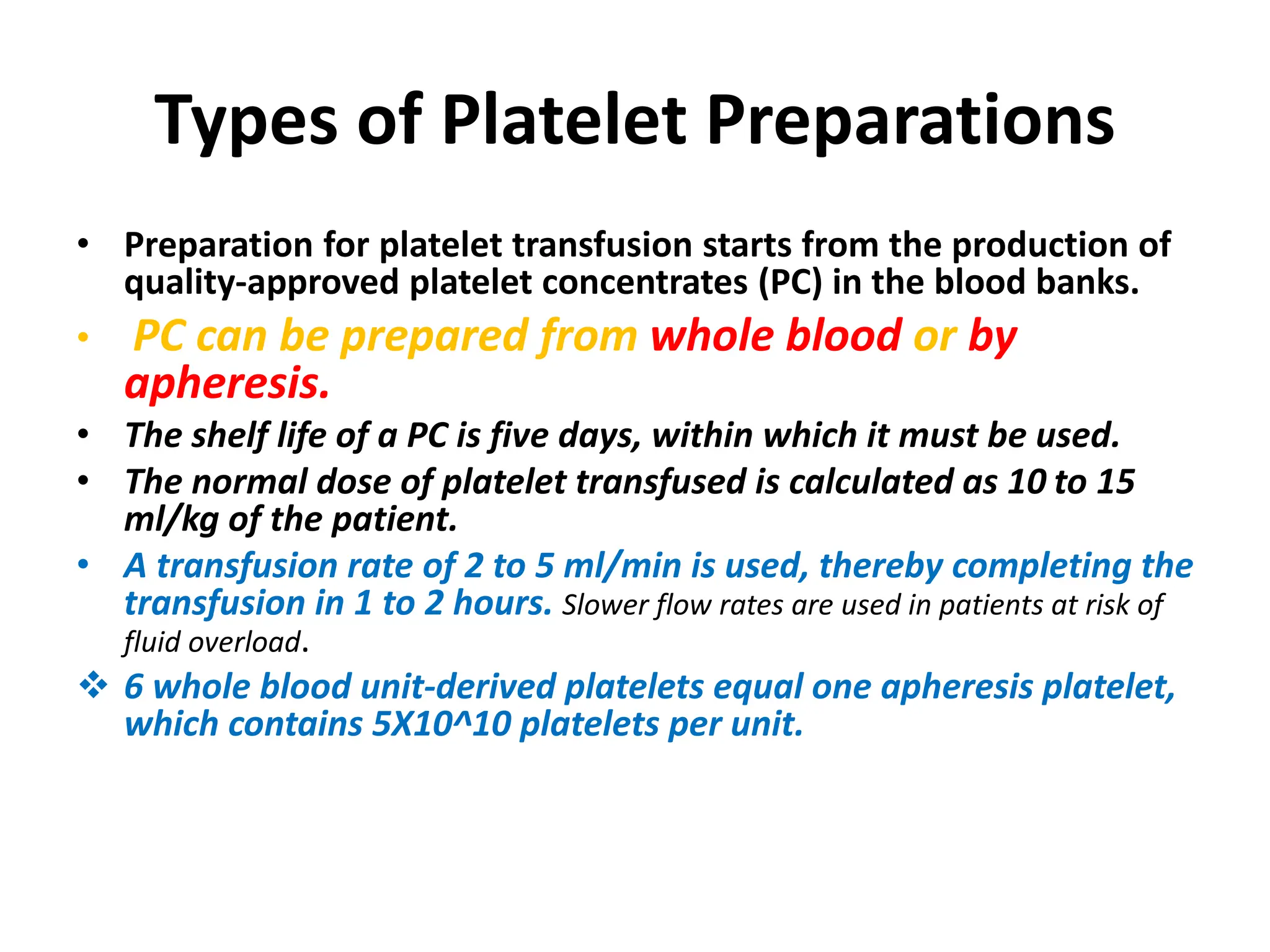 Preparations of Blood component, for use. | PPTX