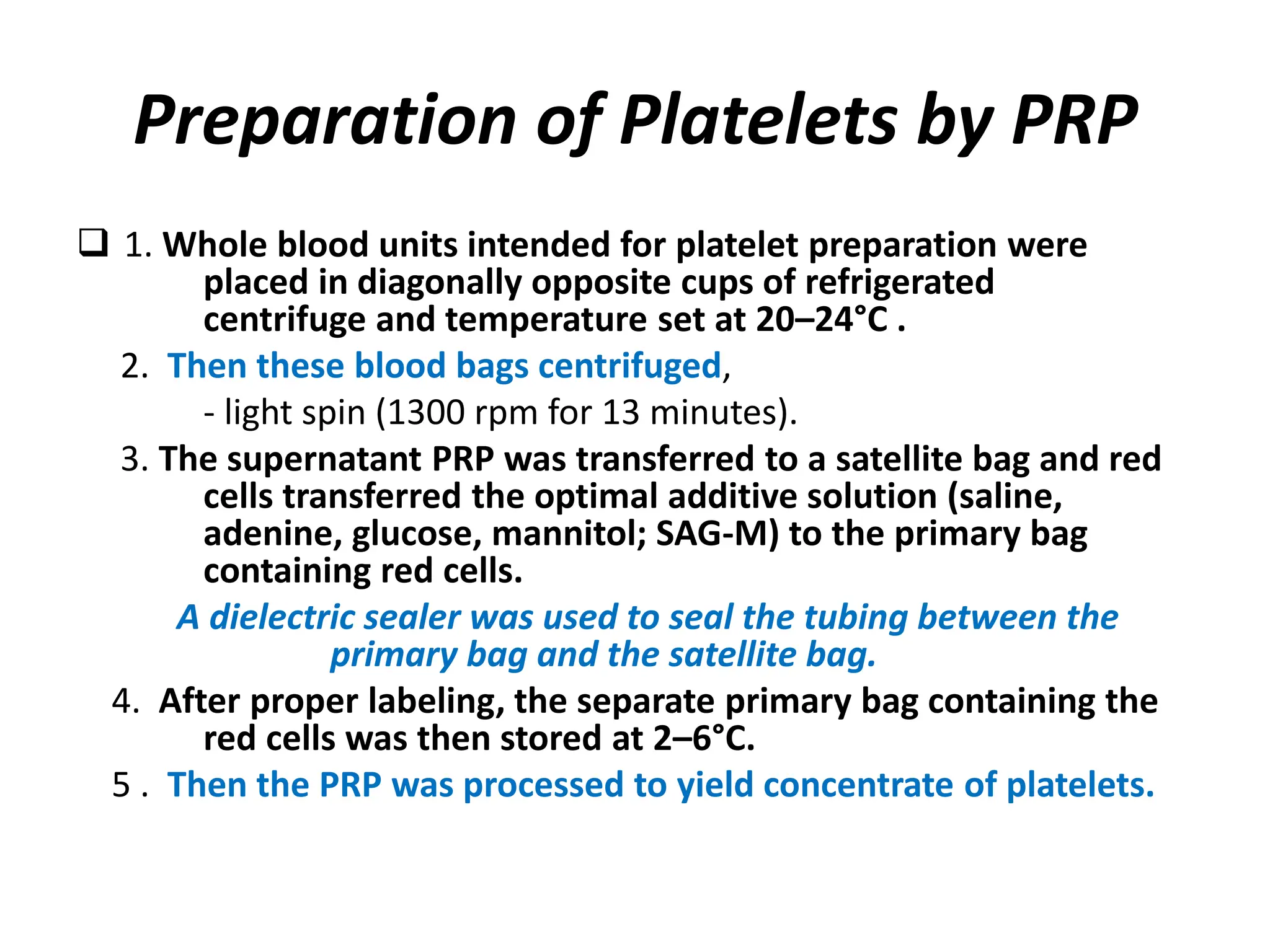 Preparations of Blood component, for use. | PPTX