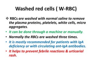 Preparations of Blood component, for use. | PPTX