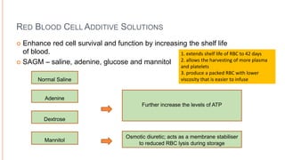 PREPARATION, STORAGE & USAGE OF BLOOD COMPONENT edit.pptx