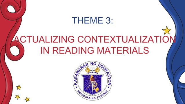 Preparation & utilizatin of Contextualized Reading materials.pptx | Education