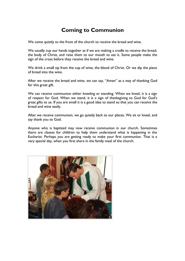 Preparing children for communion | PDF