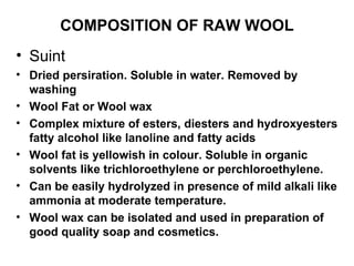 Preparatory processes for wool | PPT