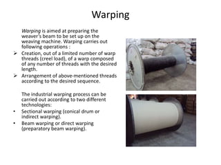 Preparatory process in weaving textile.pptx