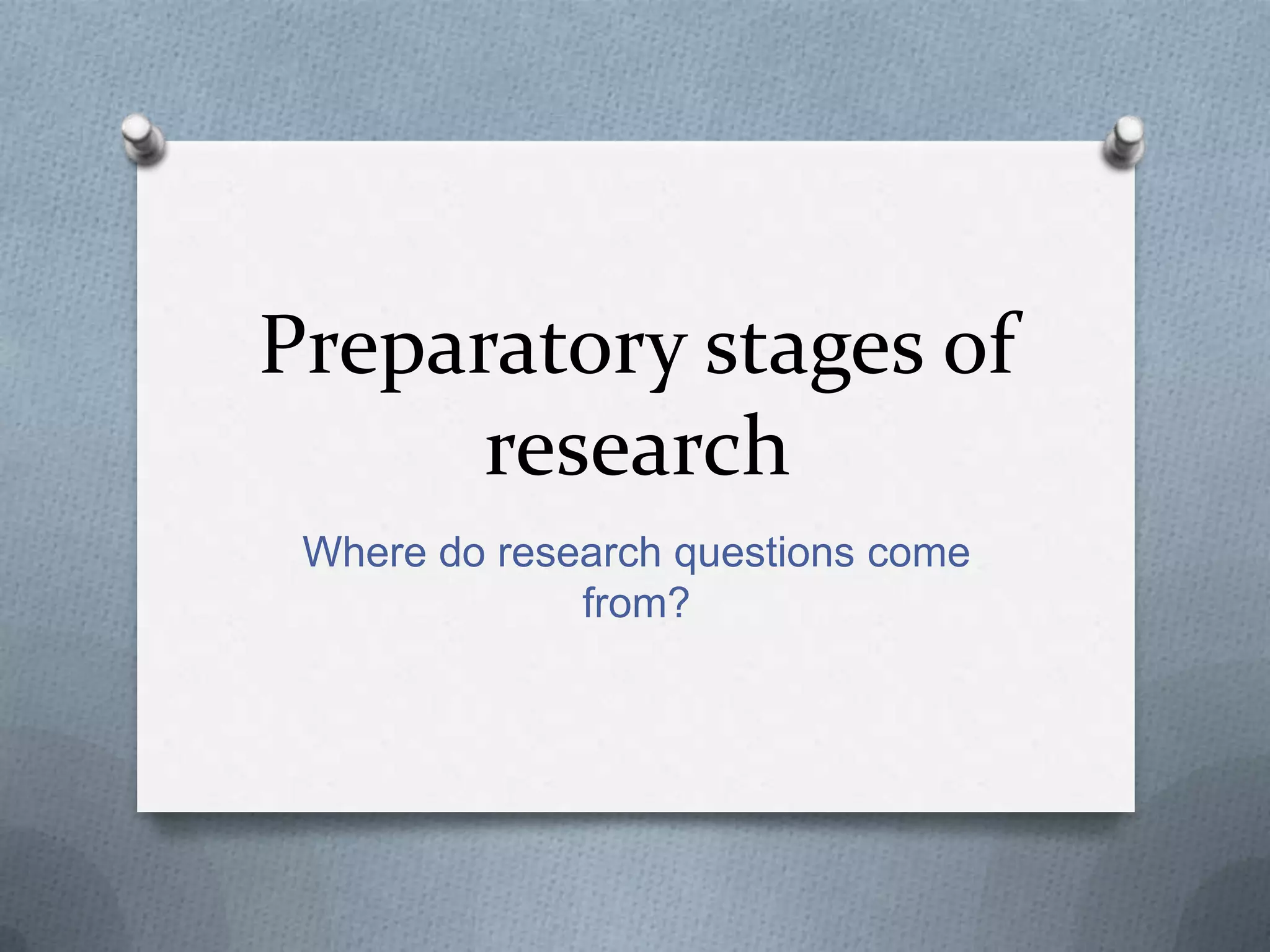 Preparatory stages of research yasser varela | PPT