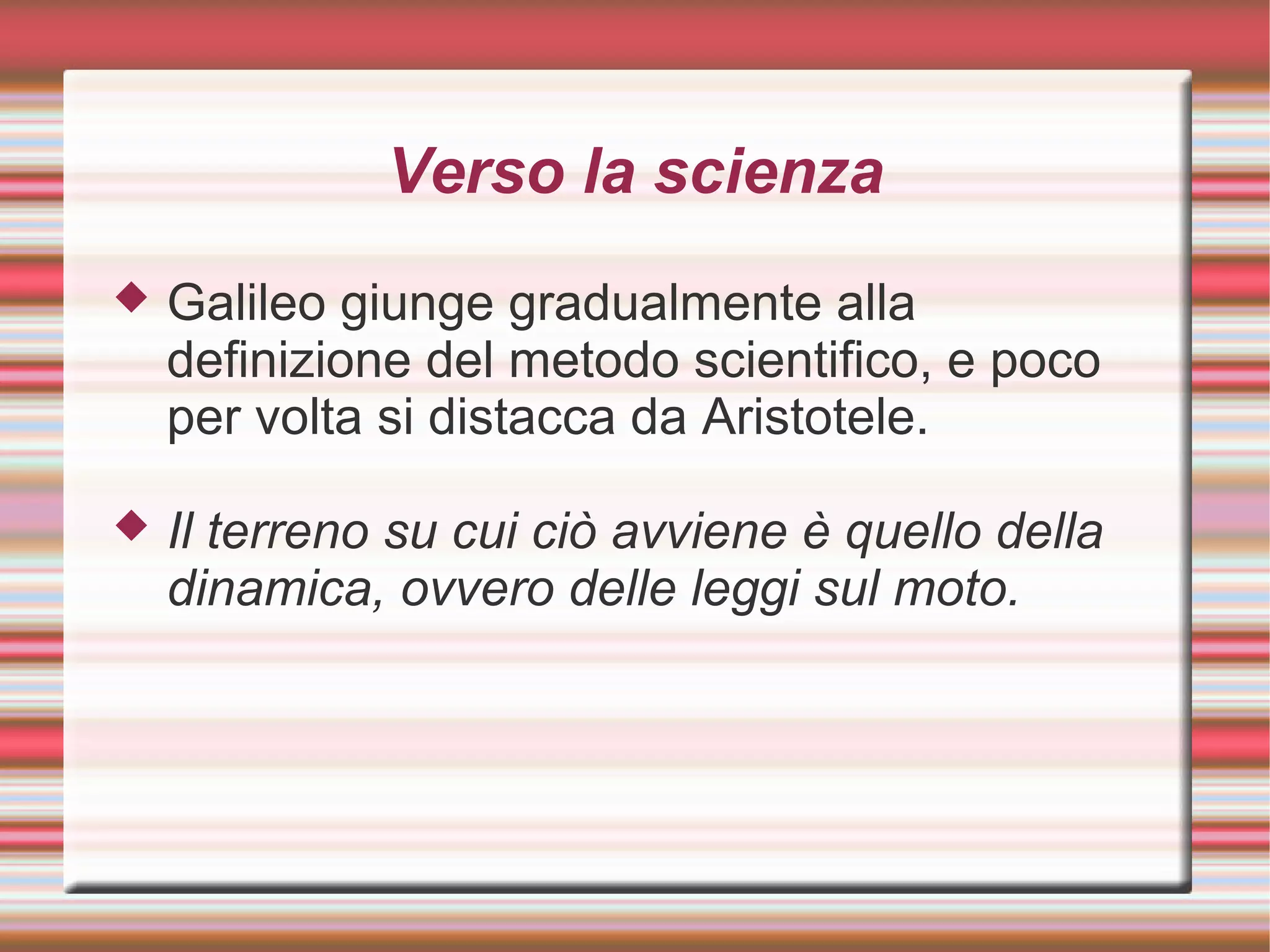 Preparazione alla scienza: l'isocronismo del pendolo | PPT