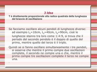 Preparazione alla scienza: l'isocronismo del pendolo | PPT | Physics ...