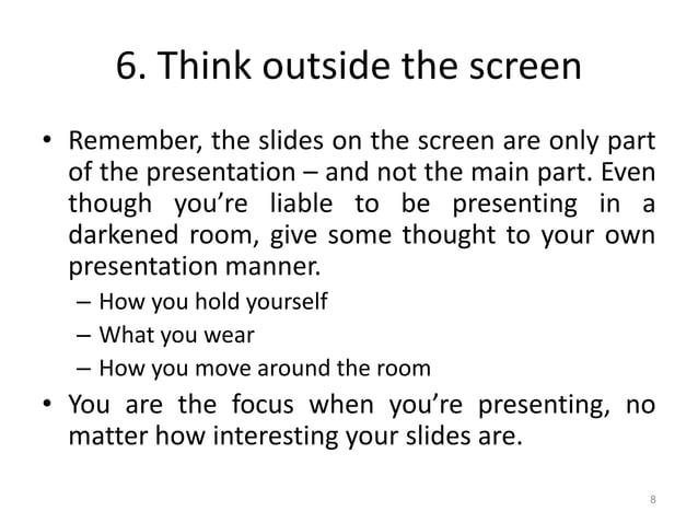 Prepare An Effective Slides | PPTX