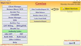 Using the Genius Tax Return Software to Create a Balance Sheet | PDF