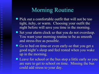 Prepare For Test Day | PPT