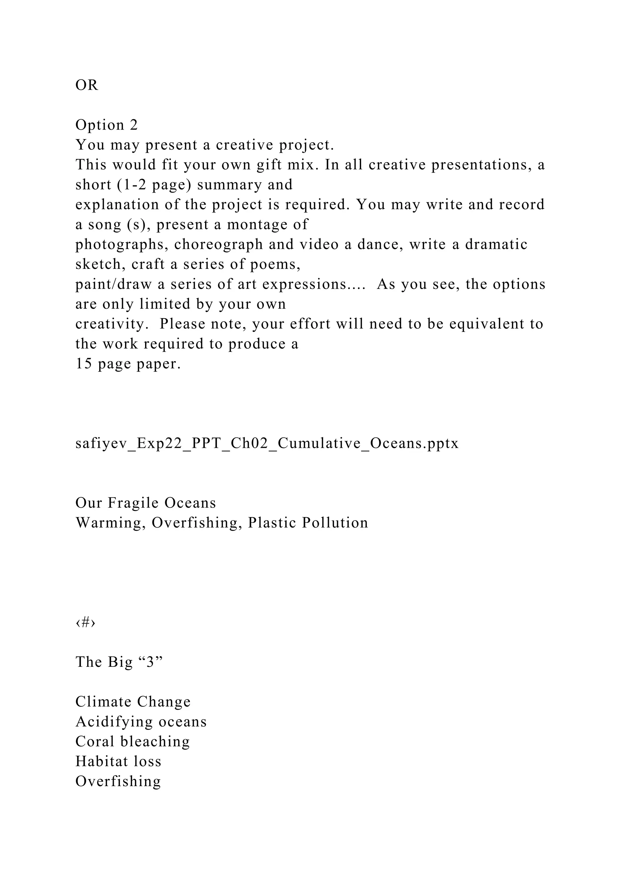 Prepare a final research project paper. A major project is req.docx