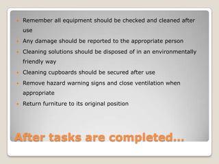 Unit 103 & 107 Prepare and clean floor surfaces | PPTX