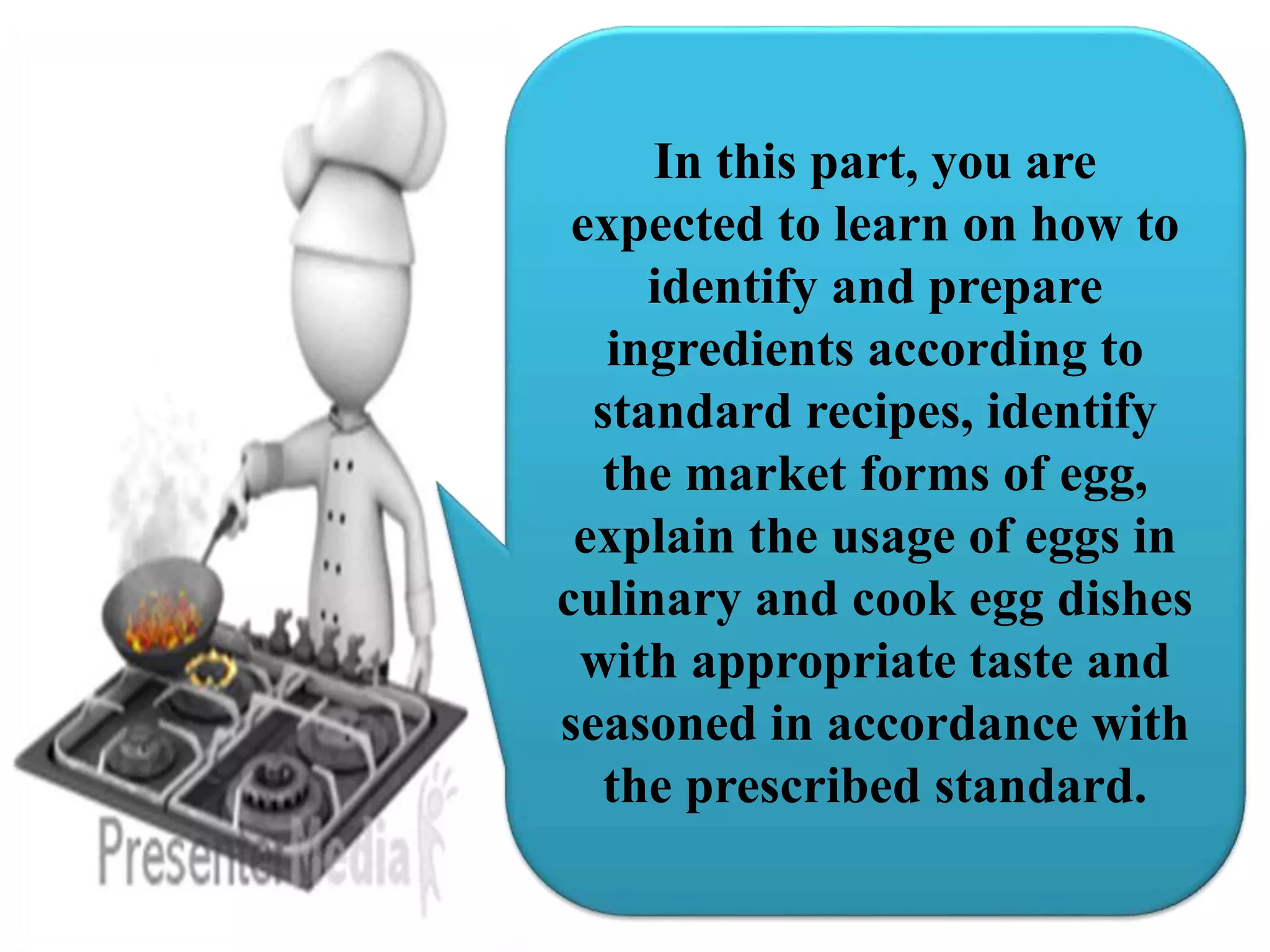 Prepare and Cook Egg Dishes | PPTX