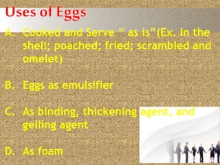 Prepare and cook egg dishes | PPTX