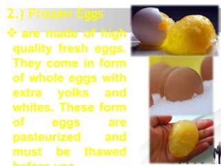 Prepare and cook egg dishes | PPTX