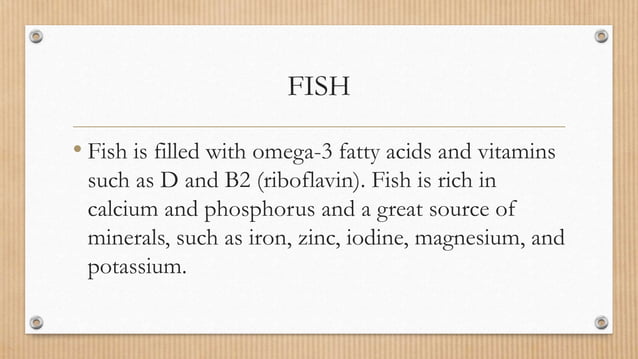 PREPARE AND COOK SEAFOOD DISHES(Fish Nutritional Value).pptx ...