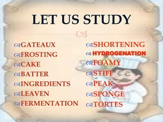 Prepare and present cakes | PPTX