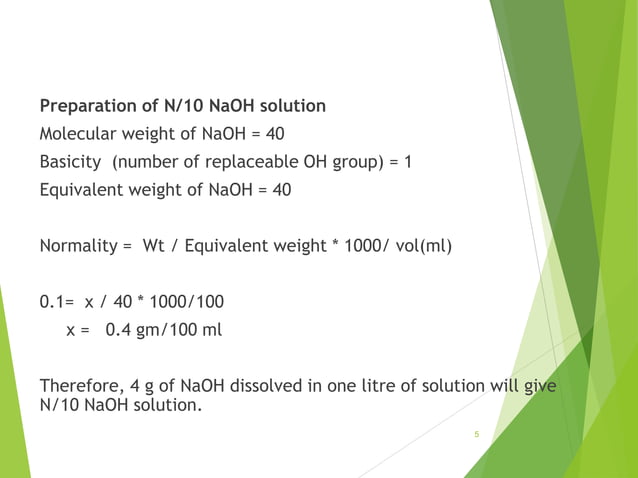 prepare and standardize N10 NaOH solution.pptx