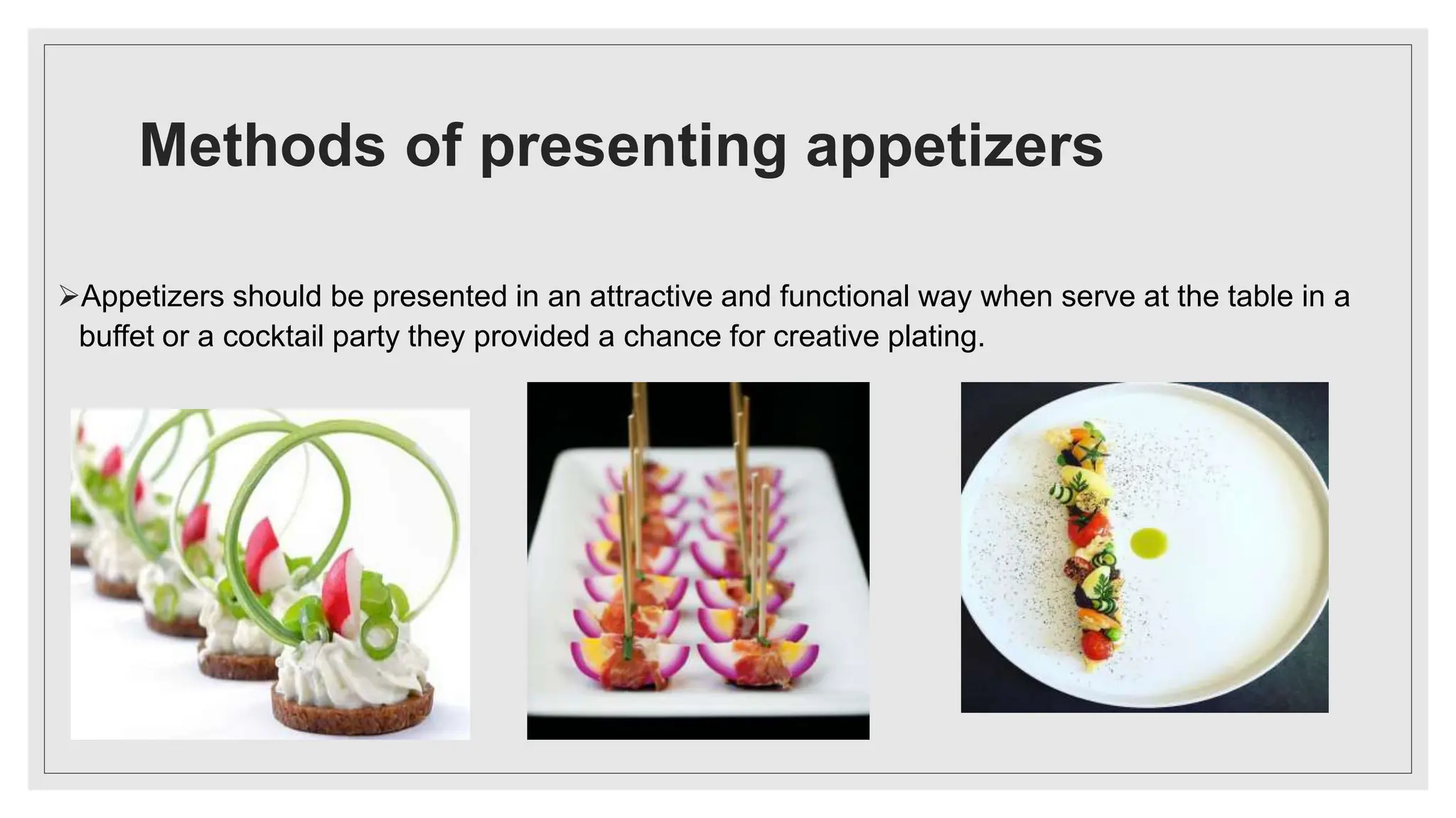 1_Prepare appetizers for beginners for every day use | PPTX