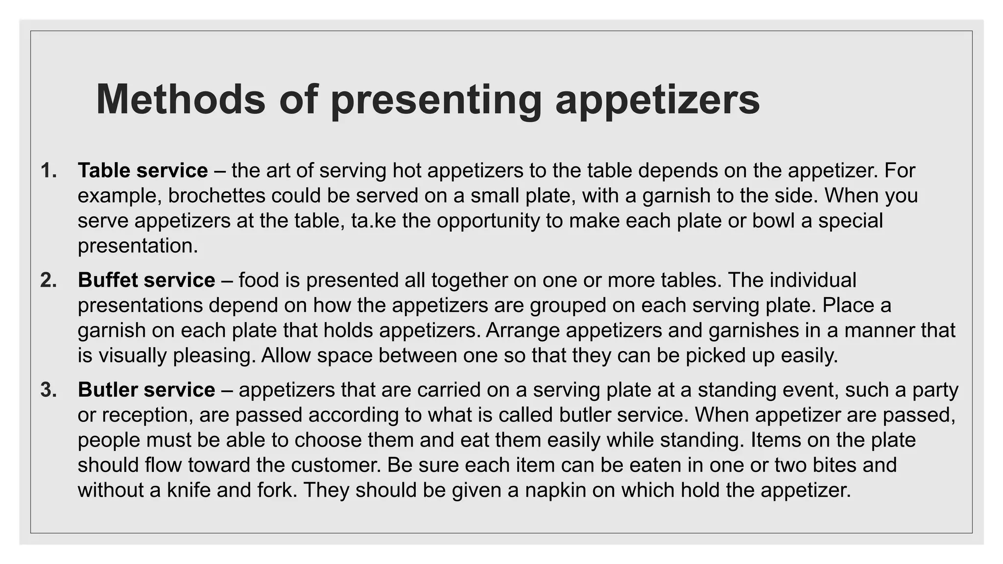 1_Prepare appetizers for beginners for every day use | PPTX